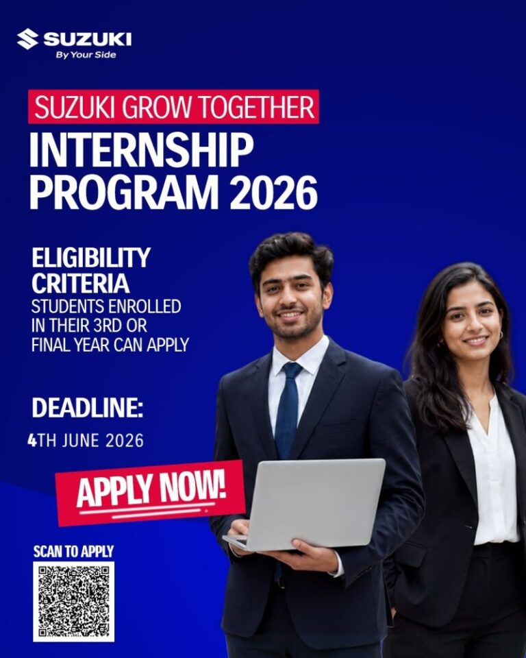Pak Suzuki Summer Internship Program 2026
